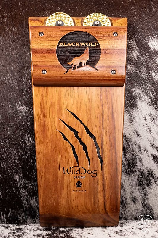 Wild Dog Blackwolf Stomp Box with Jingles - 731024 | Reverb