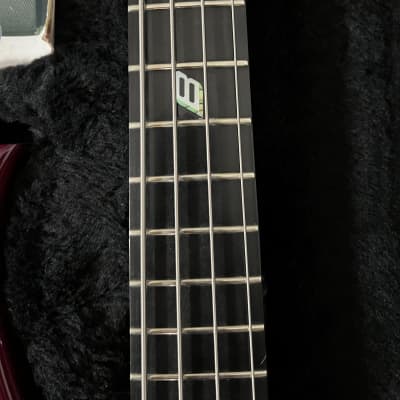 Peavey B-Quad 4 String Brian Bromberg Rare Burgandy Red Bass | Reverb