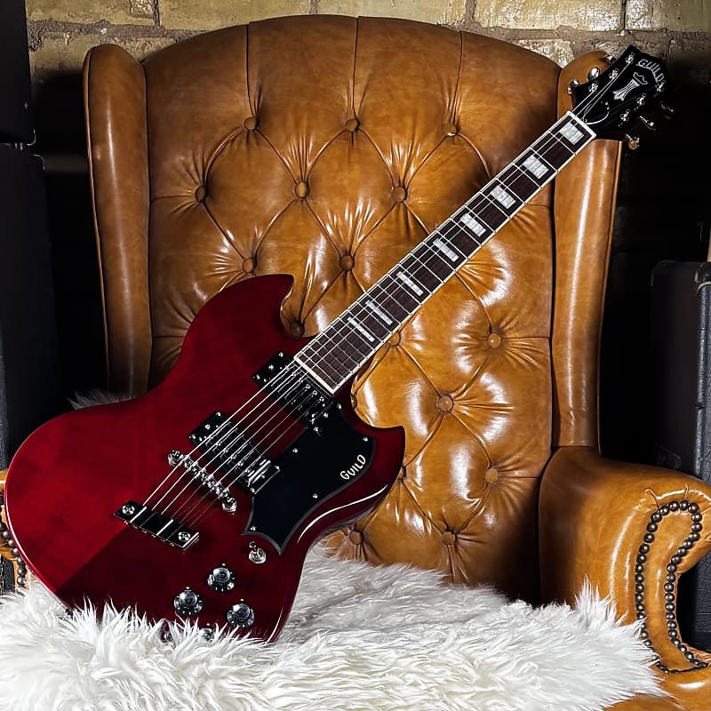 Guild Polara Deluxe Cherry Red Electric Guitar! | Reverb