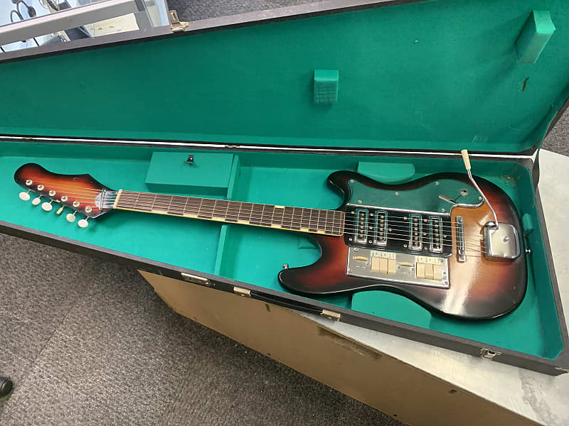 Guyatone Baritone by Teisco Del Ray MIJ Electric Bass VI | Reverb