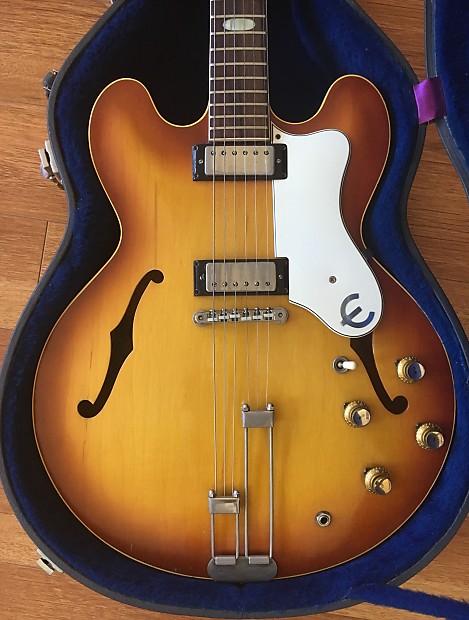 Epiphone E360TD Riviera 1961 Royal Tan *VIDEO* | Reverb