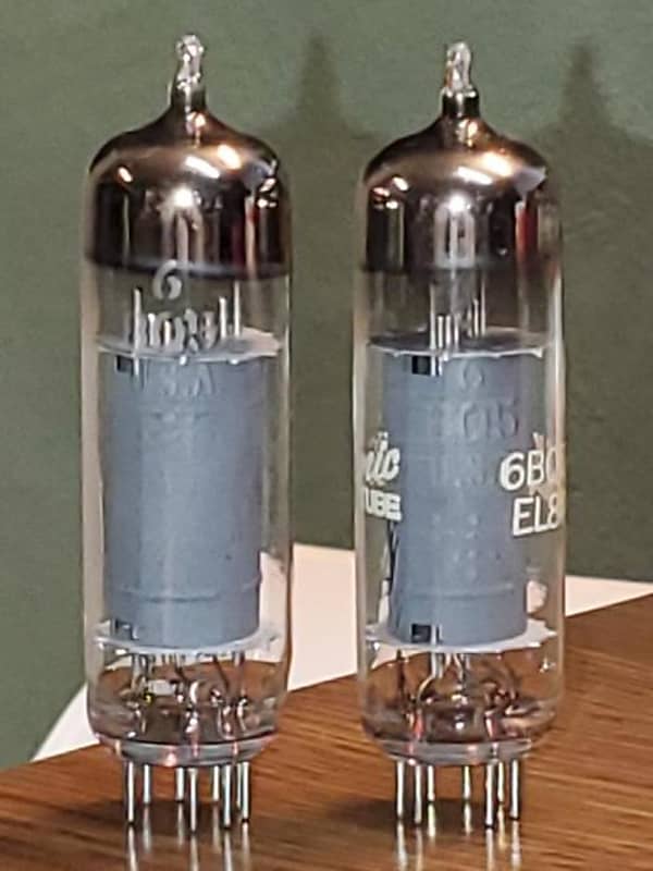 6BQ5/EL84 GE NOS Maximatcher2 matched pair (2) tube lot TV-7 | Reverb