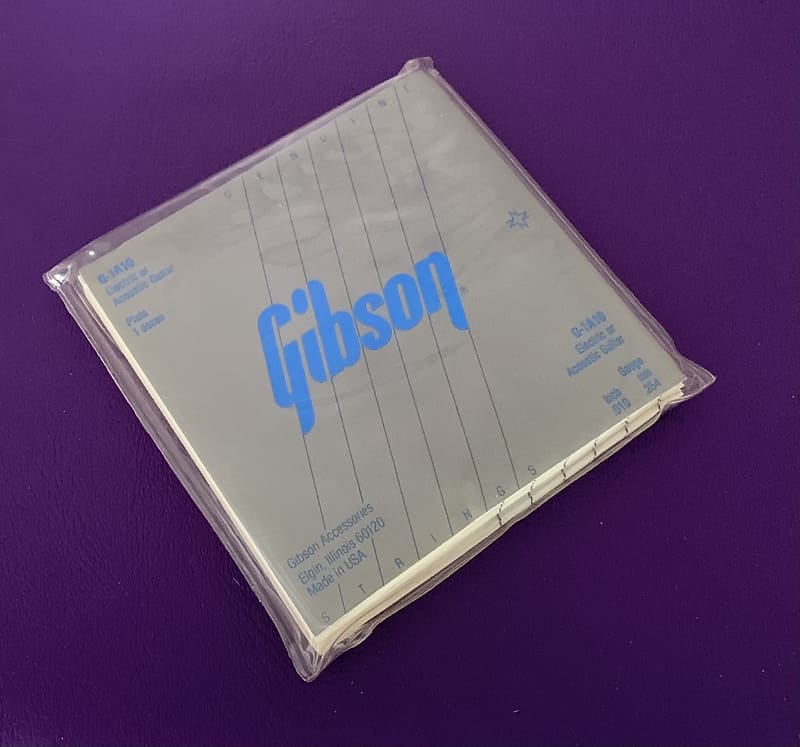 Vintage 1980s Gibson GUITAR Strings Case Candy Les Paul 1984 | Reverb