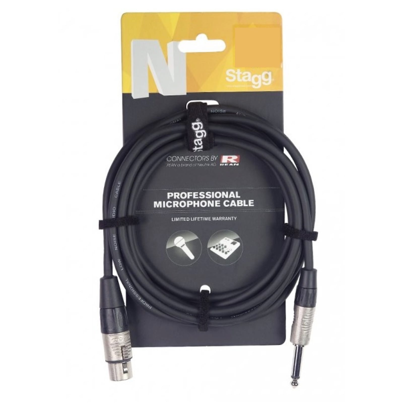 Stagg NMC3XPR N Series XLR / TS Microphone Cable - 10' | Reverb UK