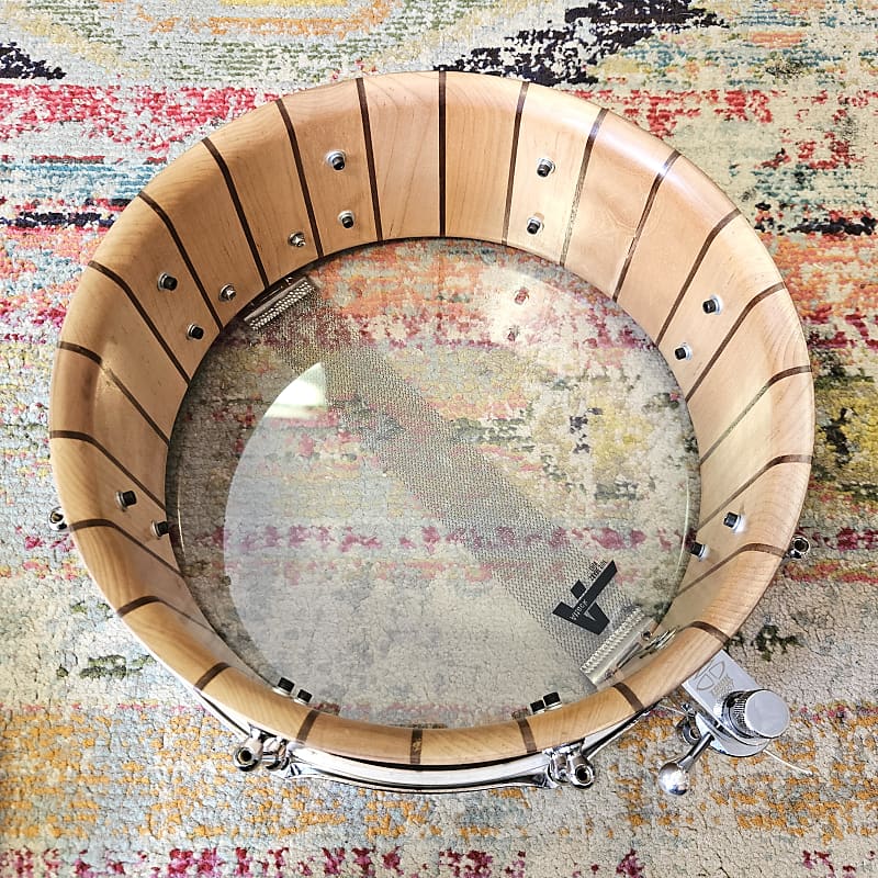 Custom Stave Shell 14x5.5" Snare w/ Trick Throw | Reverb