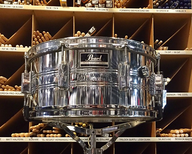 Pearl 80's 14x6 Export series, Snare Drum Chrome | Reverb