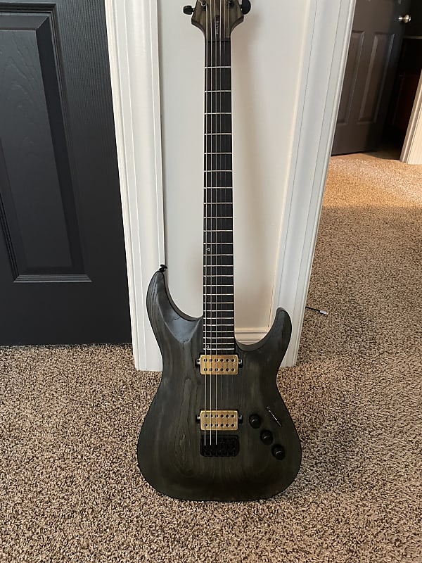 Schecter C1-EX Apocalypse Baritone Electric Guitar | Reverb