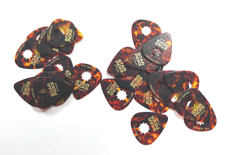 Everly Star Guitar Picks 24 Picks .71mm Medium Classic | Reverb