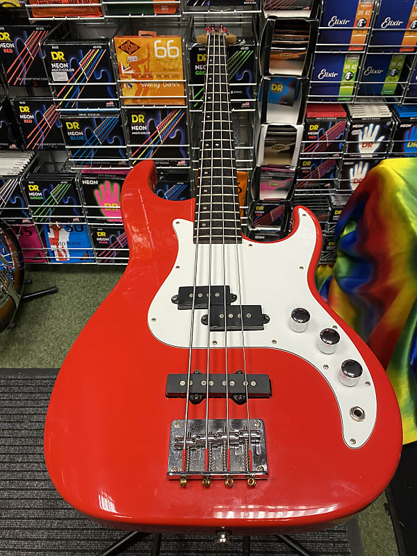 Samick Corsair CR-1 bass in red | Reverb