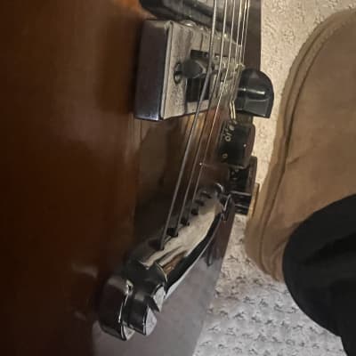 Gibson L6-S Custom 1977 Sunburst ebony fretboard fretless | Reverb