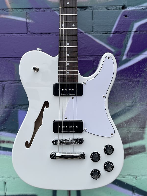 Fender Jim Adkins JA-90 Thinline Telecaster - White | Reverb Australia