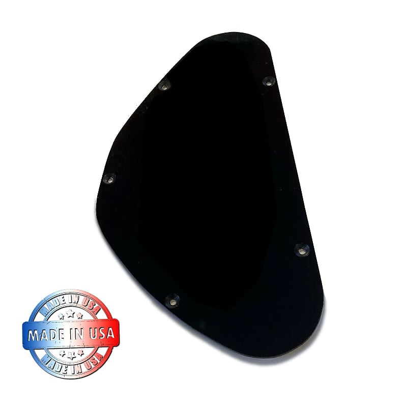Black Plastic Control Cavity Cover Back Plate for Custom Shop | Reverb