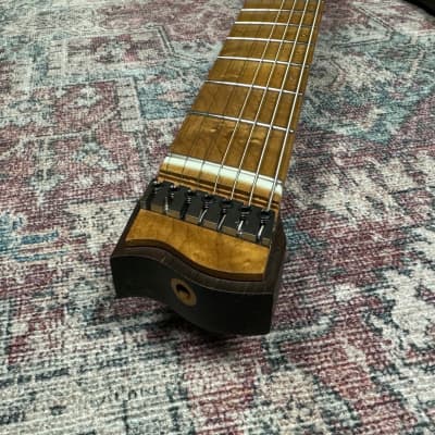 Headless Multiscale 7 String Electric Guitar in Trans Green | Reverb