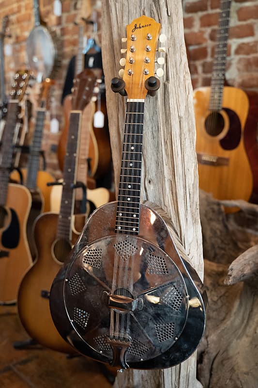 Johnson Metal Body Resonator Mandolin | Reverb