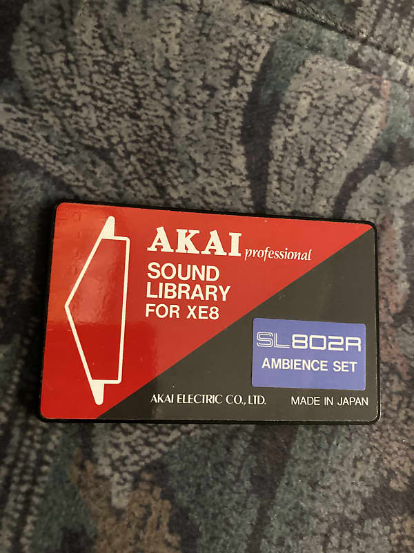 1988 AKAI XE8 Sound Library AMBIENCE / S1000 samples | Reverb UK