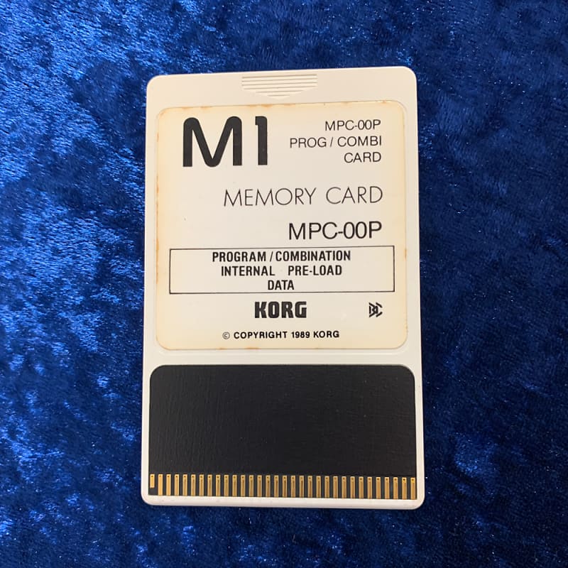 Korg M1 MPC-00P 1989 PROG/COMBI Memory Card Made in Japan | Reverb
