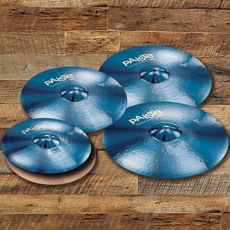 PAISTE 900 COLOR SOUND SERIES BLUE MEDIUM EXTENDED CYMBAL | Reverb