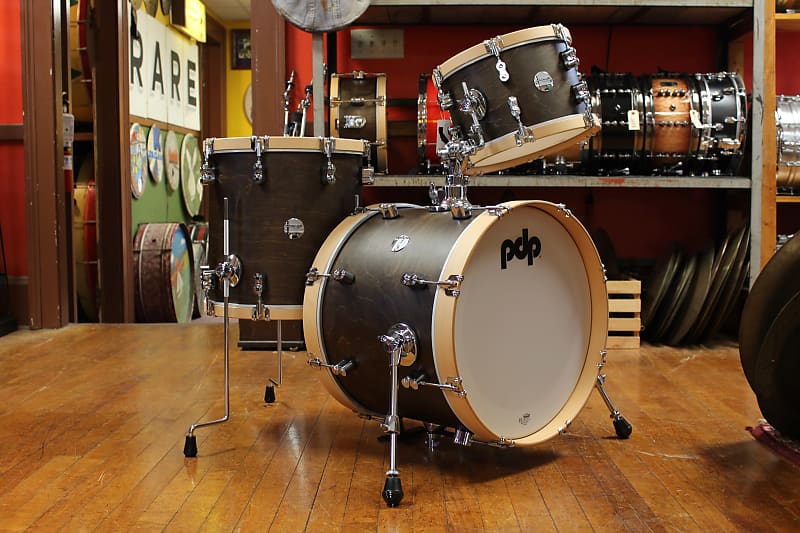 PDP Classic Bop Kit Walnut/Natural Hoops 8x12 14x14 14x18 | Reverb