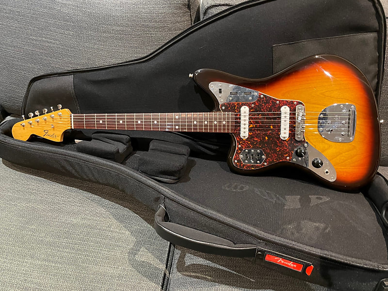 Fender Japan Jaguar Left Handed 1999 - 2000 3 Tone Sunburst | Reverb