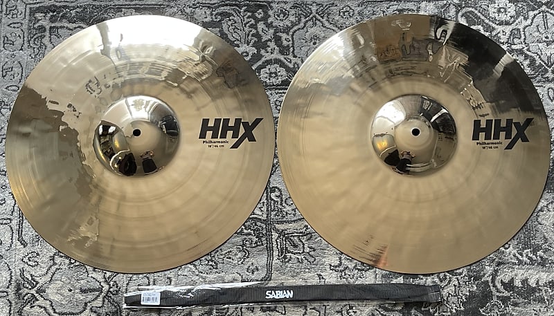 Mint Sabian 18” HHX Philharmonic Concert Cymbals Brilliant - | Reverb