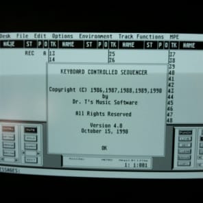 MIDI Recording Sequencer for Atari ST Dr T's KCS Omega 4.0 | Reverb