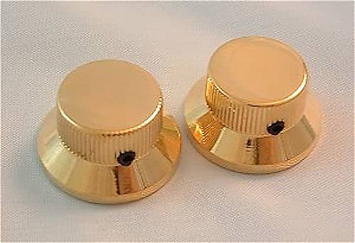Guitar Parts METAL TOP HAT Skirt KNOBS - Stratocaster style | Reverb