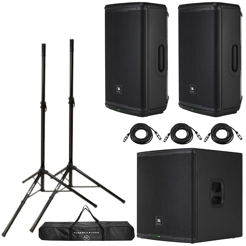 JBL JBL 2-PACK EON715 15" 1300W Powered Portable PA Speaker | Reverb