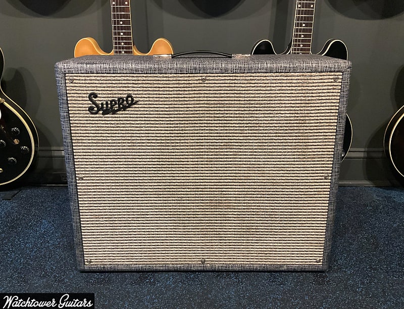 1966 Supro S6420 Thunderbolt 1x15 Combo Fawn Tolex | Reverb
