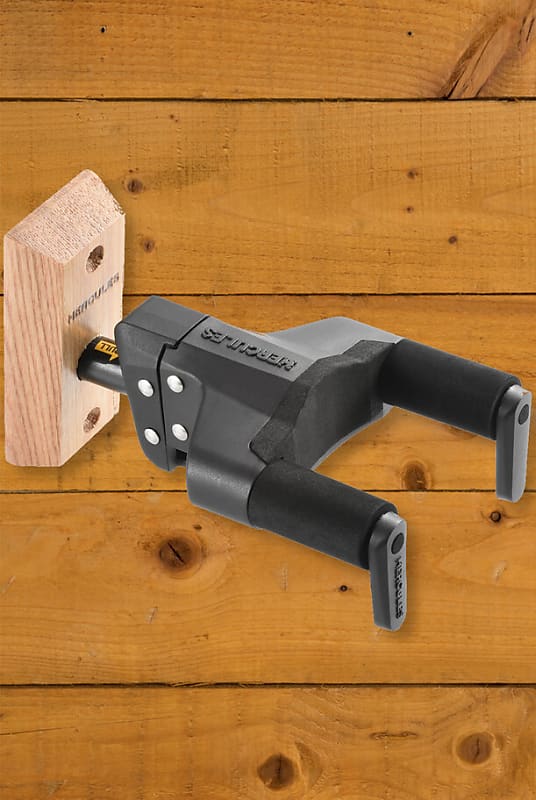Hercules Auto Grip System Guitar Hanger - Short Arm - Wood | Reverb