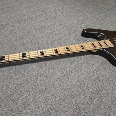 C Stroh Custom Handbuilt "P-bird" Style Bass 2022 Nitro Black | Reverb
