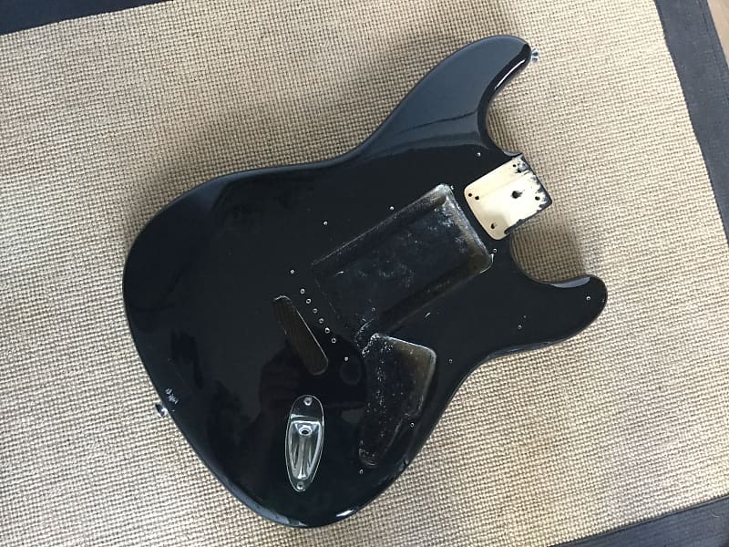 Fender Squier Affinity Stratocaster body Full thickness Black | Reverb