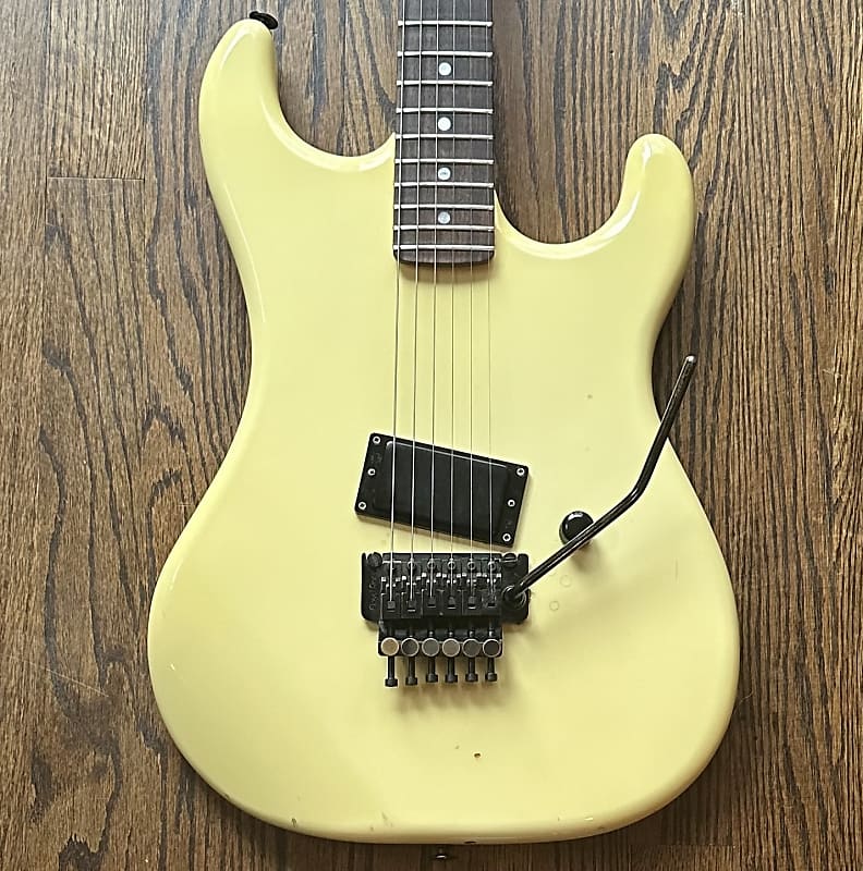 1987 Kramer Baretta American Series - Creme w/ HSC | Reverb