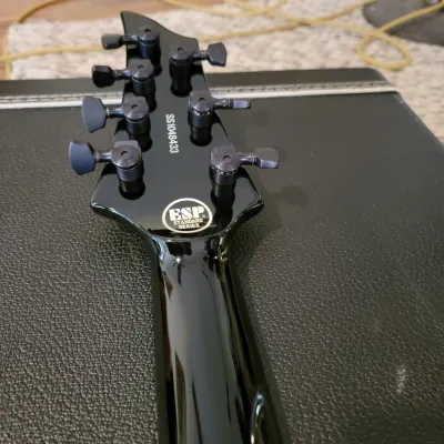 ESP Forest 7 Sanskrit 2010 Custom Gloss W/Kandy Green | Reverb