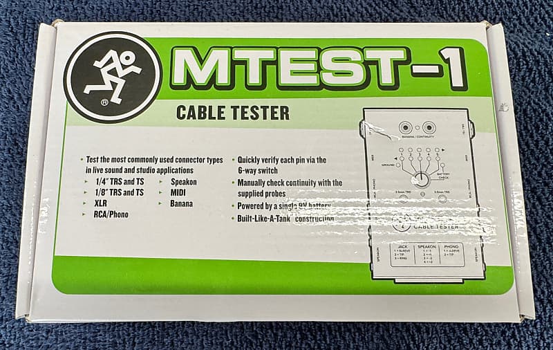 Mackie MTest-1 Cable Tester (used) | Reverb