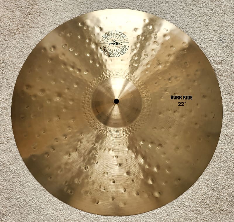 Paiste Sound Creation Dark Ride 22" - (Black Label) Vintage | Reverb