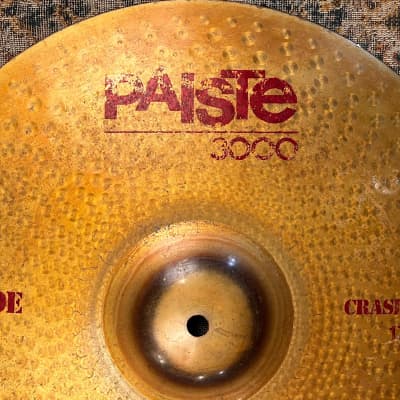 Rare Red Label Paiste 3000 RUDE 17” Crash Ride 1635 g FULL | Reverb