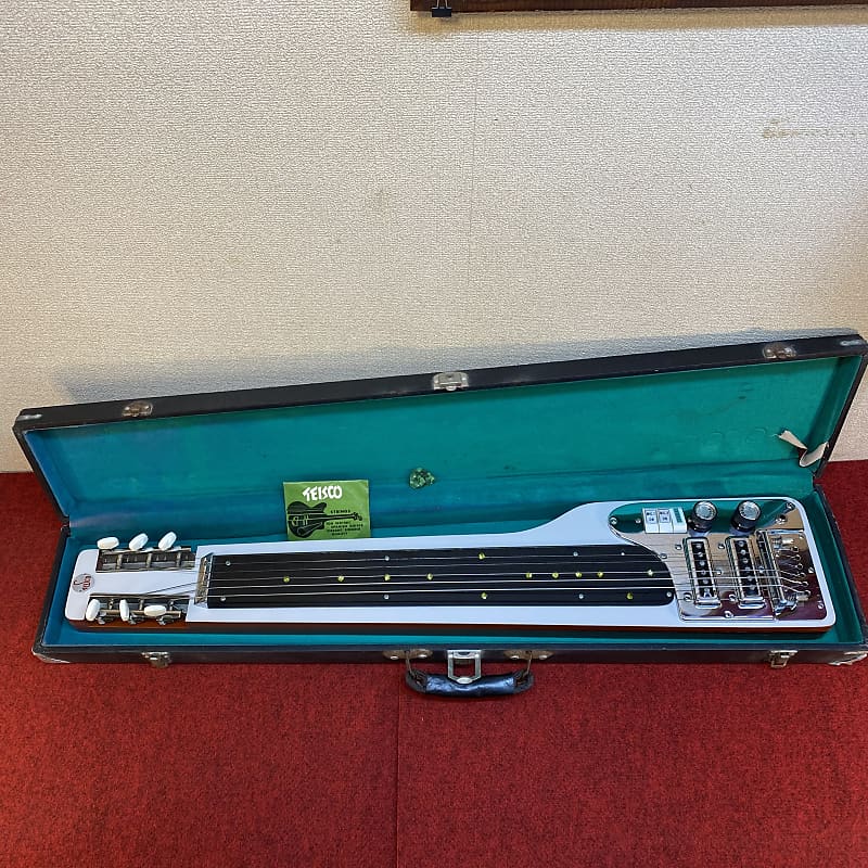 Vintage Teisco DW-2 lap slide, steel guitar with original | Reverb