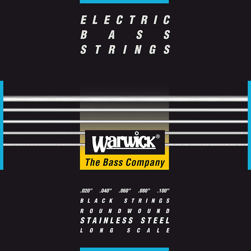 Warwick Black Label Bass Strings, 5-String Set, Medium-Light, | Reverb