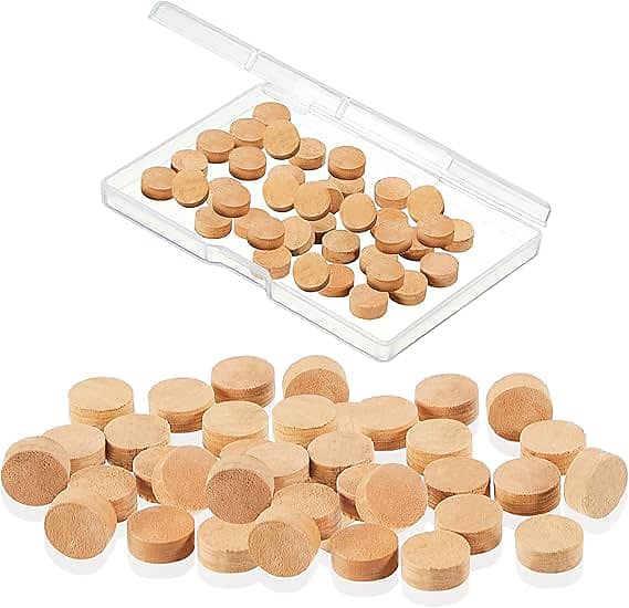 20 Pcs Trombone Spit Valve Cork Trumpet Repairing Cork Pads 9 | Reverb