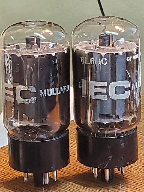 Mullard 6L6GC IEC Perfectly Matched Pair/Same Manufacturing | Reverb