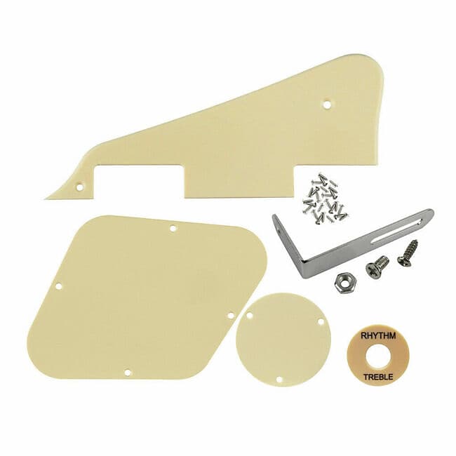 Set Pickguard Les Paul 1 Ply - Cream - for All LP | Reverb