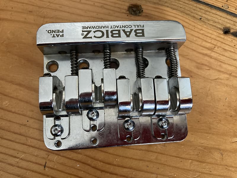 Babicz FCH 4 Bass Guitar Top Loading Bridge For Fender | Reverb UK
