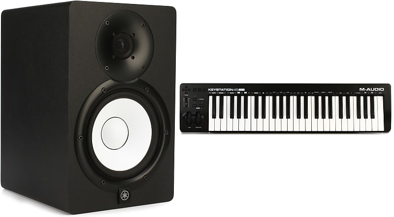 Yamaha HS7 6.5 inch Powered Studio Monitor - Black Bundle | Reverb