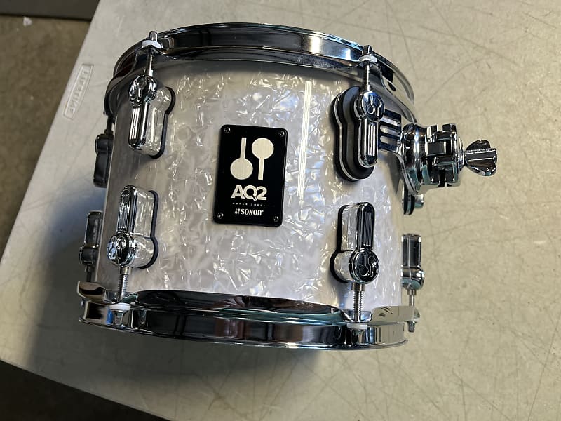 Sonor AQ2 maple 10” diameter x 7 deep tom White marine pearl | Reverb