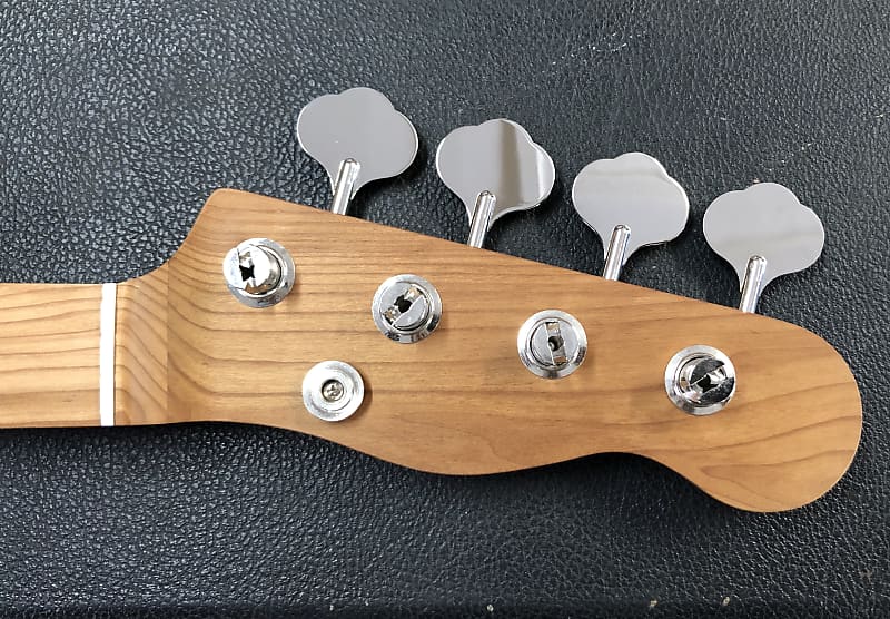 Warmoth Tele bass neck - roasted maple | Reverb