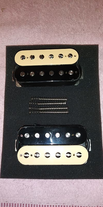 Gibson 61 BurstBucker Matched Set Zebra Humbuckers 4 | Reverb