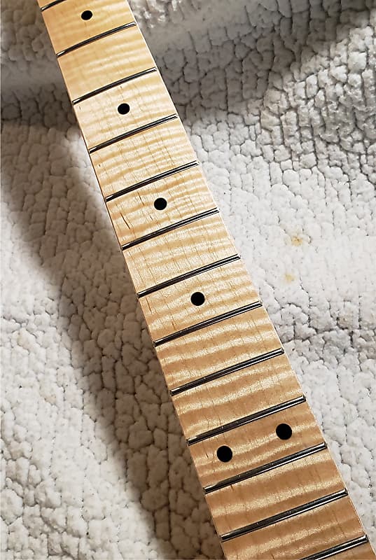 USA Roasted, Natural ( Blonde ) flame maple neck with Killer | Reverb