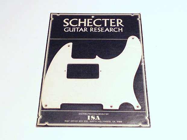 Schecter Telecaster 1979 White original pickguard NEW OLD | Reverb UK