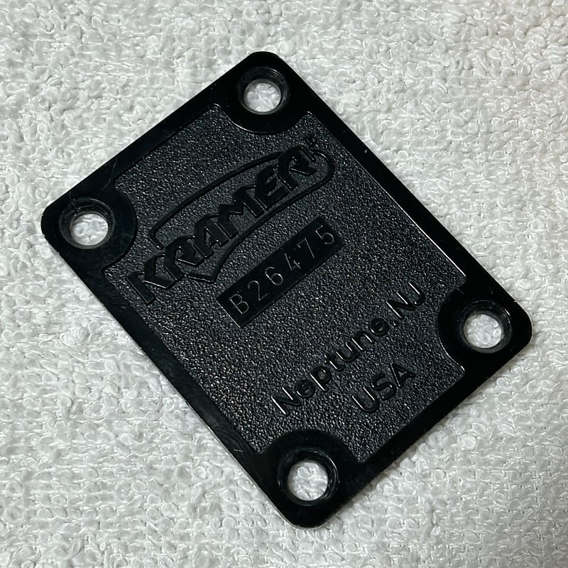 Kramer Focus F Series Neck Plate 1980’s - Black | Reverb