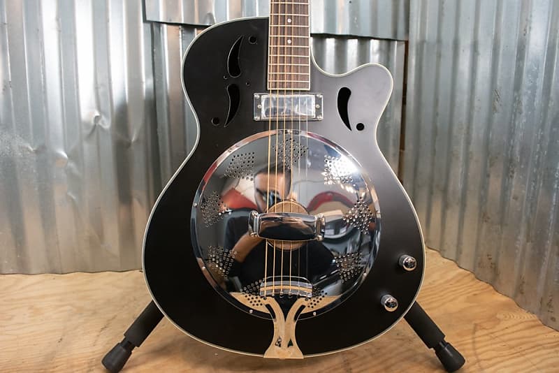 Savannah SR-520-CEBM Swamp Stomper Resonator Guitar with | Reverb